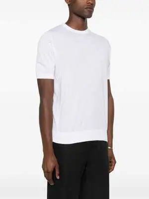 John Smedley Kempton Knitted Cotton T-shirt - White