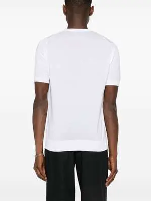 John Smedley Kempton Knitted Cotton T-shirt - White