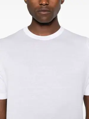 John Smedley Kempton Knitted Cotton T-shirt - White