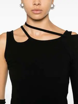 Yohji Yamamoto Cold Shoulder-design Top