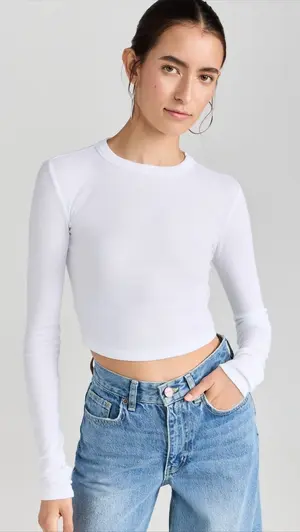 Cotton Citizen Verona Crop Shirt - White
