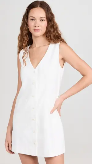 O.P.T Akiya Vest Mini Dress - White