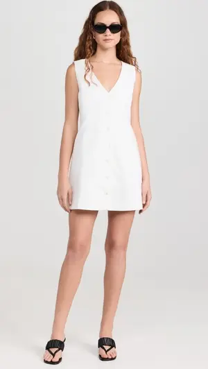 O.P.T Akiya Vest Mini Dress - White