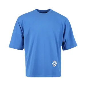 Palm Angels Marine Logo Over Tee /white - Blue