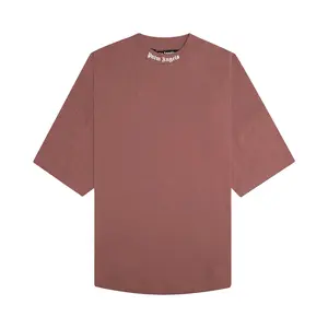 Palm Angels Classic Logo Over Tee /white - Tan