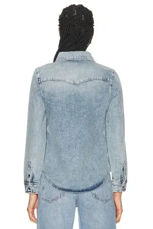 FRAME Fitted Heritage Shirt In Denim-light