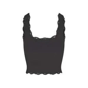 SKIMS Fits Everybody Lace Tank - Onyx