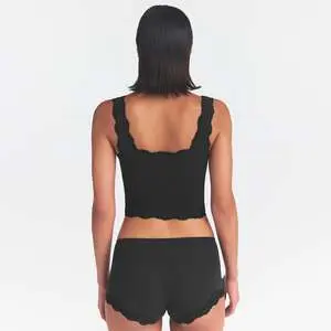 SKIMS Fits Everybody Lace Tank - Onyx