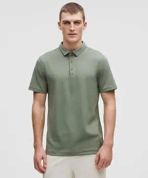 Lululemon Showzero™ Slim-fit Polo Shirt Willow Leaf