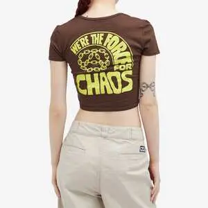 Obey Force For Chaos Crop T-shirt