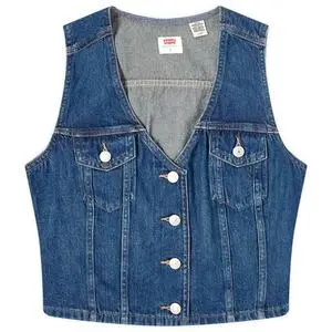 LEVI'S Denim Waistcoat - Blue