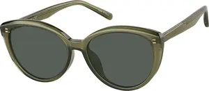 Zenni Cat-eye Full Rim Sunglasses - Green