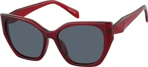 Zenni Cat-Eye Full Rim Sunglasses Red