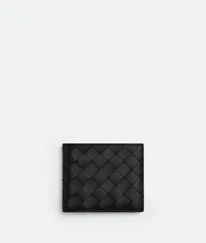Bottega Veneta Intrecciato Bi-fold Wallet - Black