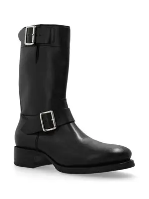 Dsquared2 Buckled Leather Boots