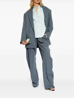 Attico Eliza Cotton Shirt - Blue