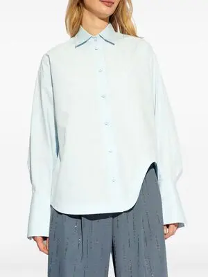 Attico Eliza Cotton Shirt - Blue