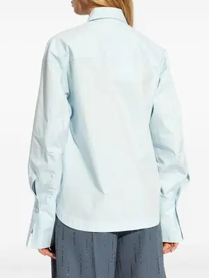 Attico Eliza Cotton Shirt - Blue