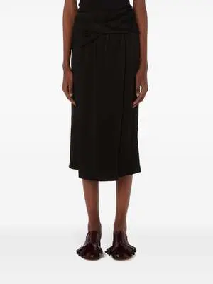 JW Anderson Draped Midi Skirt