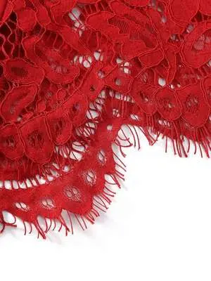 Shanghai Tang Lace-detail Satin Blouse