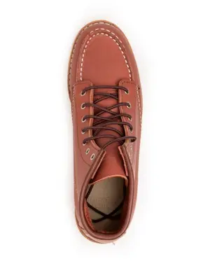 Red Wing Moc Toe Legacy Boots - Brown