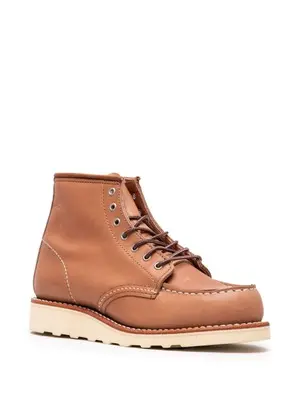 Red Wing Moc Toe Boots - Brown