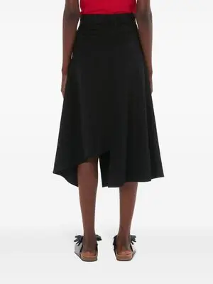 JW Anderson Hanky-hem Asymmetric Skirt - Black