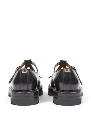 MAISON MARGIELA Tabi County Leather Mary Janes - Black