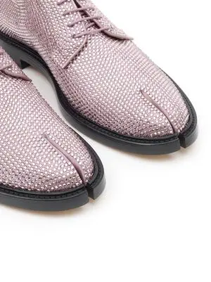 MAISON MARGIELA Tabi Rhinestone-embellished Derby Shoes