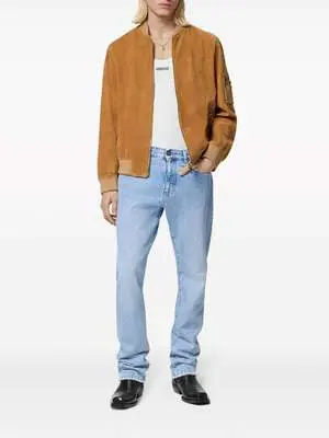 Versace Suede Bomber Jacket