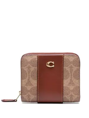 COACH Billfold Leather Wallet - Brown