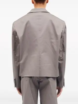 MAISON MARGIELA Raw-hem Single-breasted Blazer