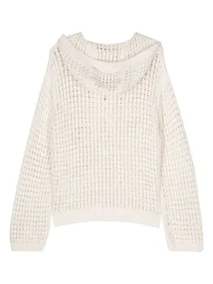 Dorothee Schumacher Open-knit Hooded Sweater