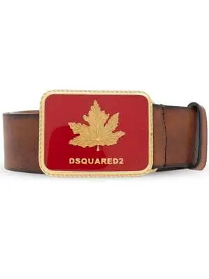 Dsquared2 Logo-buckle Leather Belt - Brown