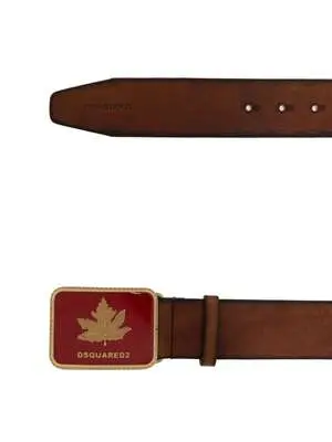 Dsquared2 Logo-buckle Leather Belt - Brown