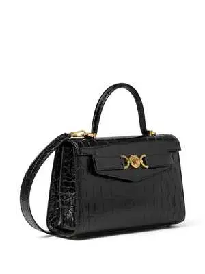 Versace Medusa '95 Croc-effect Tote - Black