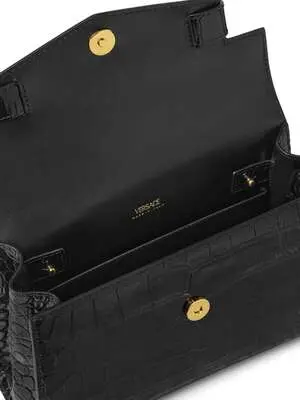 Versace Medusa '95 Croc-effect Tote - Black