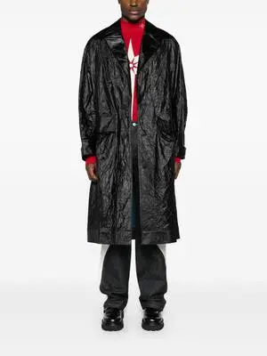 Eckhaus Latta Crinkled Trench Coat