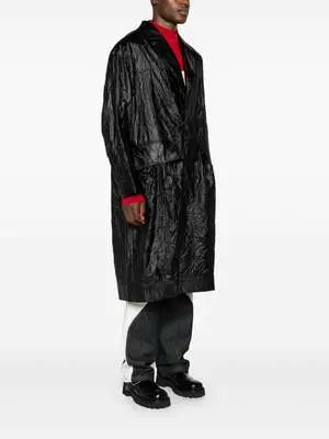 Eckhaus Latta Crinkled Trench Coat