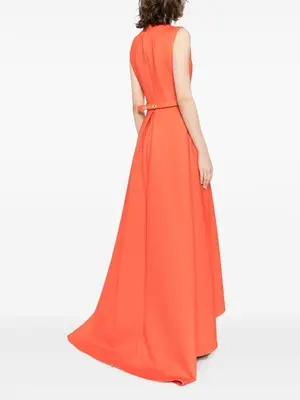 SAIID KOBEISY Neoprene High-low Gown - Orange