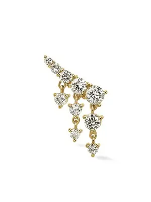 LARK & BERRY 14kt Yellow Royal Heiress Diamond Stud Earring - Gold