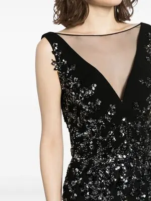 SAIID KOBEISY Sequin-embellished Gown