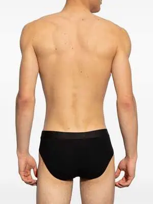 Dolce & Gabbana Brando Logo-waistband Briefs - Black