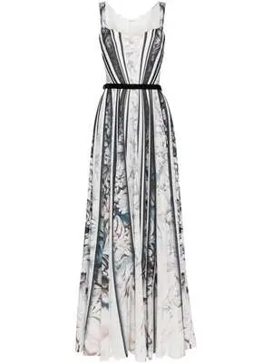 SAIID KOBEISY Graphic-print Gown