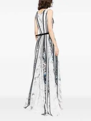 SAIID KOBEISY Graphic-print Gown