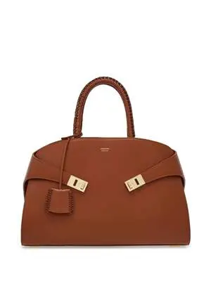 FERRAGAMO The Hug Medium Leather Tote Bag