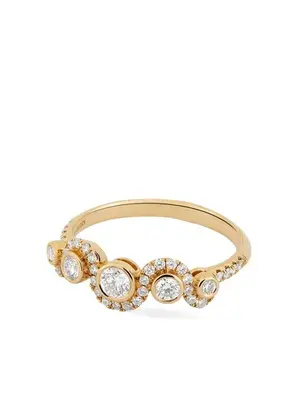 LARK & BERRY 18kt Yellow Wave Diamond Ring