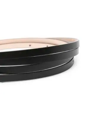 MAISON MARGIELA Buckle Leather Belt - Black