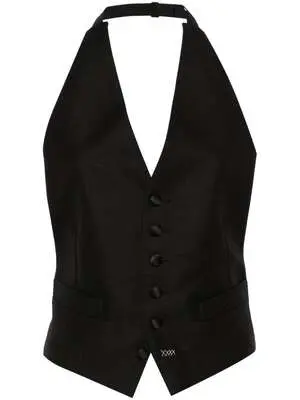 MAISON MARGIELA Open-back Piqué Waistcoat