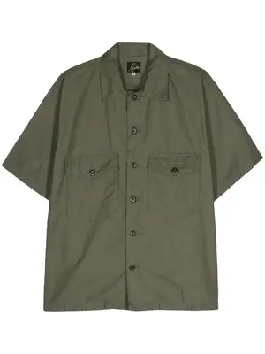 Needles Fatigue Short-sleeve Cotton Shirt - Green